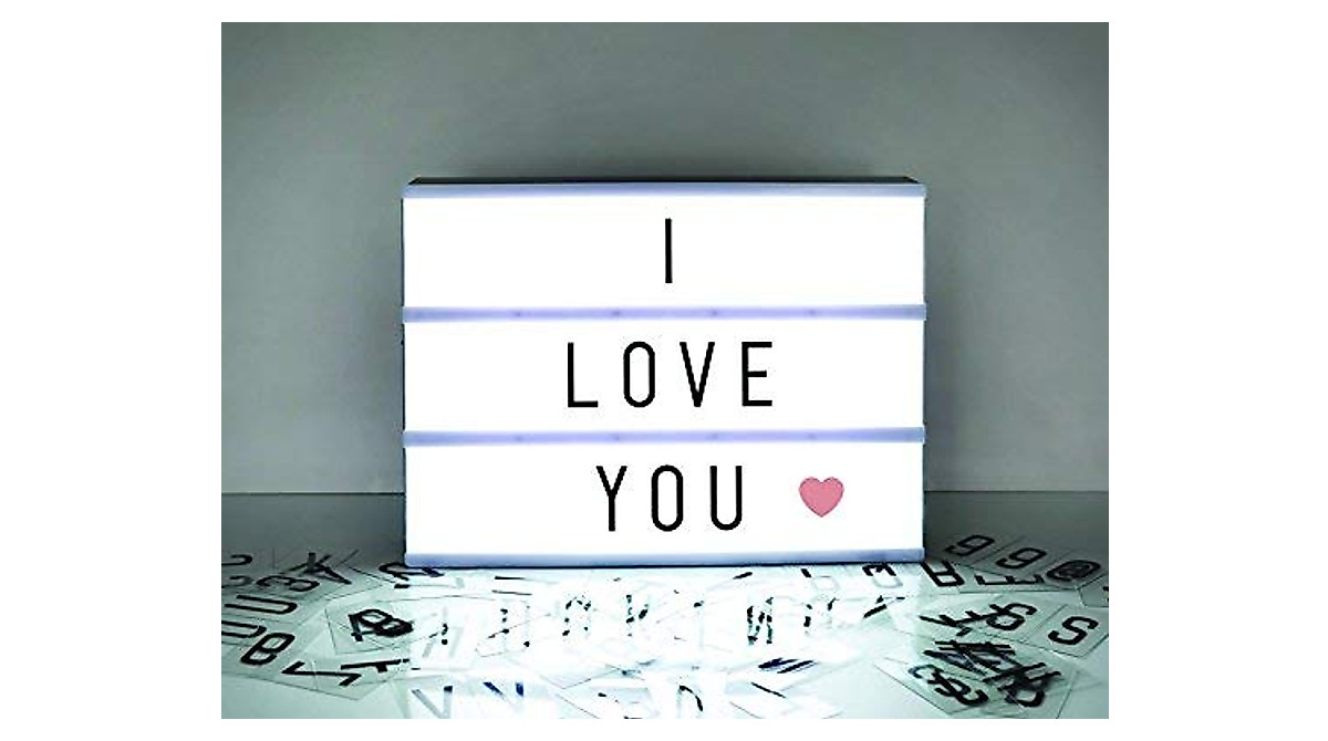 Cinematic Light Box Sign - Personalize with 105 Emojis