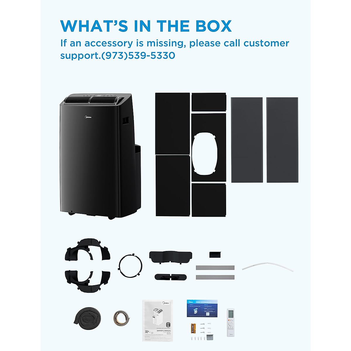 Midea Duo 14,000 BTU (12,000 BTU SACC) Smart HE Inverter Ultra Quiet Portable Air Conditioner with Heat-Cools Up to 550 Sq. Ft., Works with Alexa/Google Assistant, Includes Remote Control & Window Kit