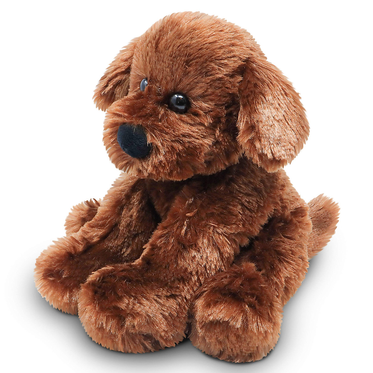 Fluffuns Puppy Dog Stuffed Animals - Stuffed Dog Plush Toys - 9 Inches (Brown)