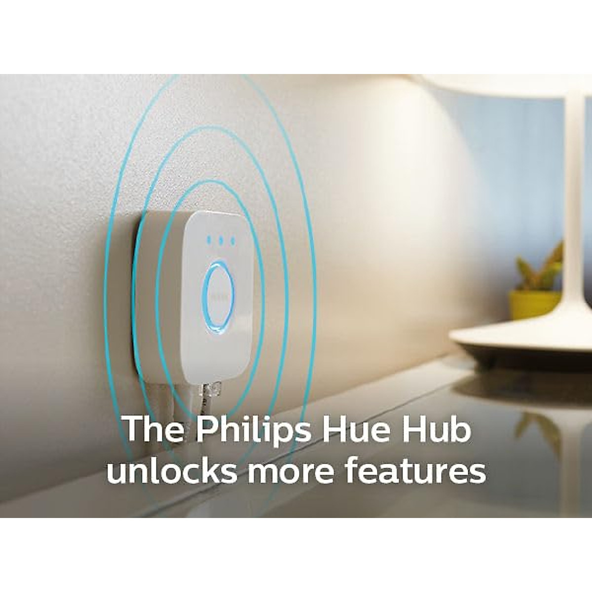 Philips Hue White LED Smart Light Bulb Starter Kit, 3 A19 Smart Bulbs & 1 Hue Hub, (Works with Alexa, Apple HomeKit, and Google Assistant)