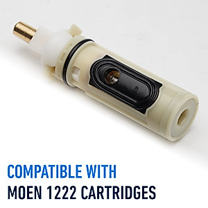 1222 Replacement Cartridge – Aftermarket Replacement Compatible with One-Handle Posi-Temp Faucets & Moen Tub Shower | Durable Brass & Plastic