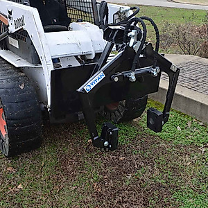 Titan Hydraulic Hardscape Grapple Attachment for Universal Skid Steer Quick Tach