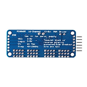 ACEIRMC 3pcs 16 Channel PWM Servo Motor Driver PCA9685 IIC Module 12-Bit for Arduino Robot or Raspberry pi
