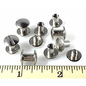 Chicago Screws 1/4" Plain 25 Pcs Np Silver