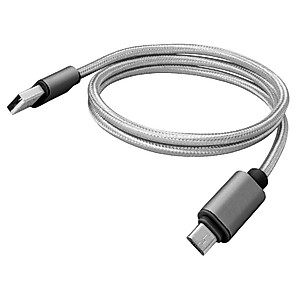 BoxWave Cable Compatible with Bose SoundSport Free - Micro USB DuraCable, Braided Micro USB Charging Cable - Space Grey