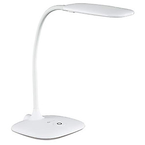 OttLite LED Soft Touch Desk Lamp - 3 Brightness Settings with Energy Efficient Natural Daylight LEDs - Adjustable Flexible Neck & Touch Controls for Tabletops, Home Office, Computer Desk, & Dorms