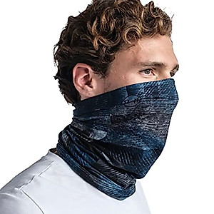 BUFF CoolNet UV Neck Gaiter, UPF 50 Sun Protection, Breathable, Cooling Bandana, Versatile, Quick Dry Face Mask, Zoh Stone Blue, Adult Size