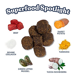 healthybud Hip and Joint Supplement Dog Treats - Glucosamine Soft Beef Liver Bites for Senior Dogs, Arthritis Support 14.1oz