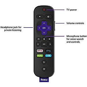 Roku Ultra Streaming Media Player 4K/HD/HDR Premium JBL Headphones w/Ghost Manta 4K HDMI Cable