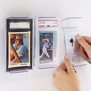 CollectorMount Card Mount 1 Pack, for Graded PSA Trading and Sports Cards, Shelf Stand or Wall Mount Display