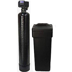 Fleck 5600sxt On Demand Water Softener with Resin Made in USA/Canada, 40,000 Grains, Black