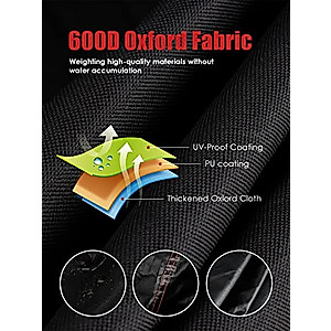 K-Musculo ATV Cover for 4 Wheelers - 102 Inch ATV Covers 600D Heavy Duty & Waterproof, Outdoor Four Wheeler Quad Cover All Weather Large for Polaris, Kawasaki, Arctic Cat, Honda, Yamaha and More