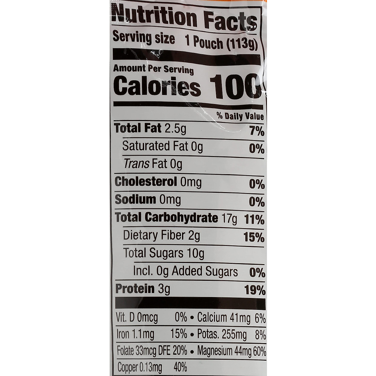 PLUM ORGANICS Organic Mighty Mango Banana Bean Sunbutter Chia, 4 OZ