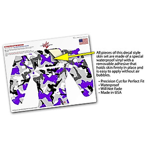 WraptorSkinz Skin Wrap compatible with Sony PS5 DualSense Controller Sexy Girl Silhouette Camo Purple (CONTROLLER NOT INCLUDED)