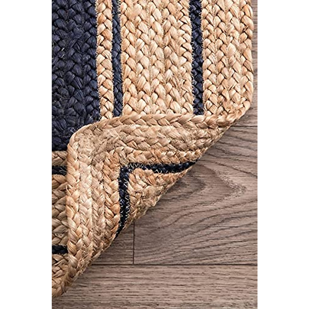 2x3, 3x4, 3x5, 4x6, 5x7, 5x8, 6x9, 8x10 Ft. Indian Hand Braided Rug/ Jute Ovel Rug/ Patio Rug/ Kitchen Rug/ Hallway Rug/ Entryway Rug/ Ovel Shape Double Border Rug (2x3 Ft Ovel Rug)