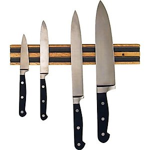 Winco Magnetic Kitchen Knife Holder: 18-inches