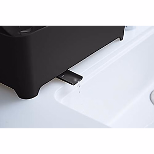 Yamazaki Home Drainer-Drying Kitchen Counters | Plastic | Dish Rack, One Size, Black