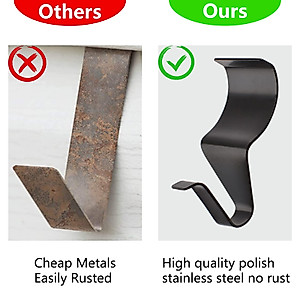 MOROBOR Vinyl Siding Hooks, 30pcs Heavy Duty Stainless Steel Vinyl Siding Hangers, Vinyl Siding Clips Vinyl Siding Hooks Hanger No Hole Siding Clips for Hanging Lights Wreath Decorations