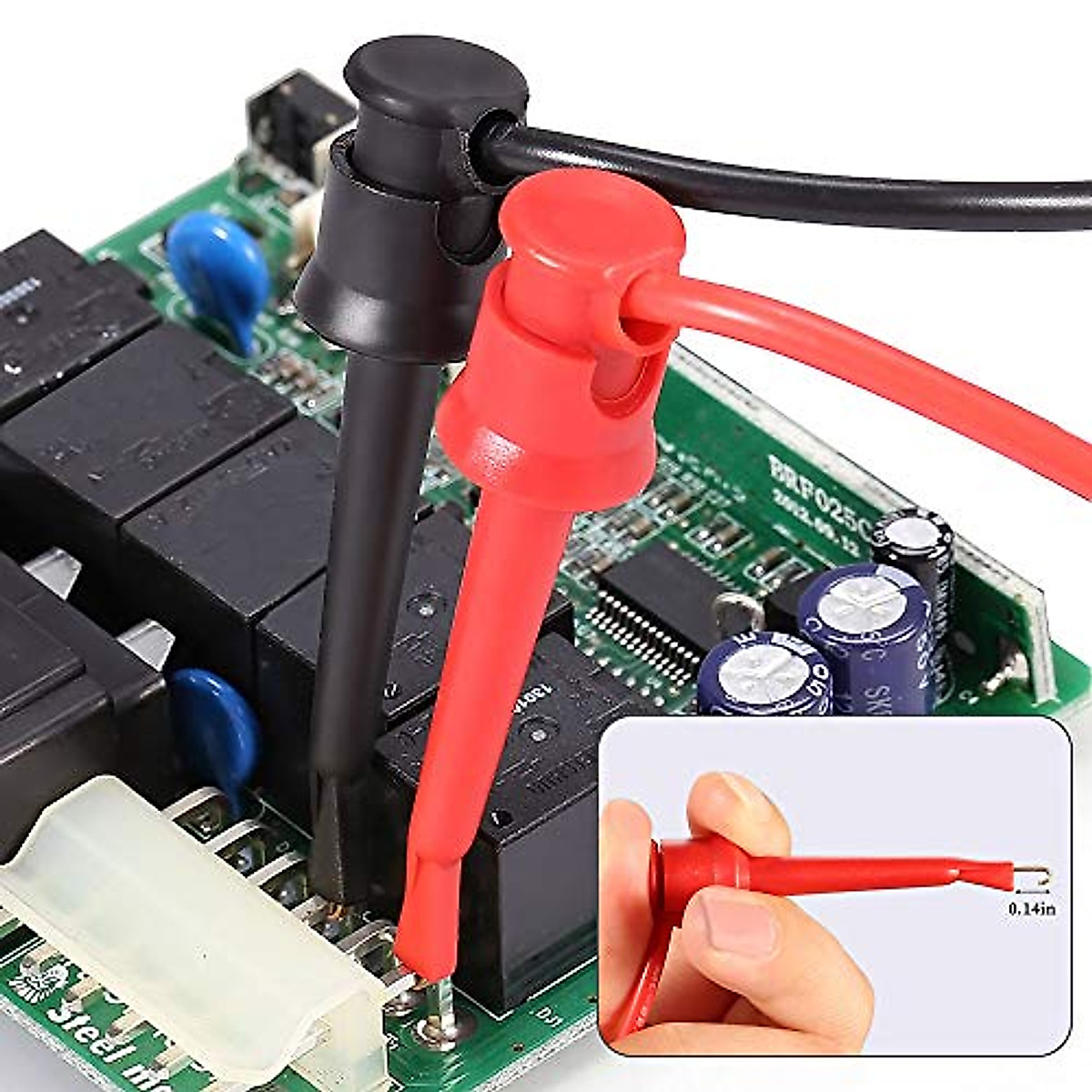 Bionso 25-Piece Multimeter Leads Kit, Professional and Upgraded Test Leads Set with Replaceable Gold-Plated Multimeter Probes, Alligator Clips, Test Hooks and Back Probe Pins.