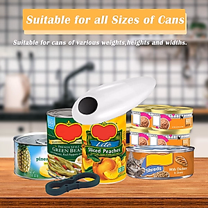 Electric Can Opener, One-Touch Switch Can Opener, Safe Smooth No Sharp Edges Can Opener for Almost Size Can, Can Opener Electric Best Kitchen Gadgets for Chefs, Arthritis and Seniors