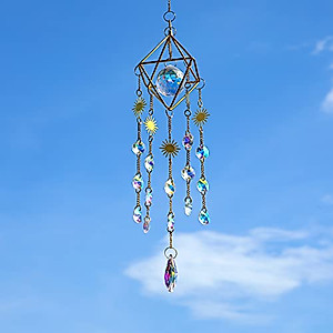 Hanging Sun Catchers with Crystals Ball Prism Rainbow Maker Suncatcher Indoor Suncatcher for Window Valentine's Day Christmas Decoration for Home Garden