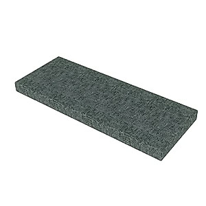 ROFIELTY Bench Cushion 45 inch, Soft Thickened Bench Cushions for Indoor Furniture, Durable Outdoor/Indoor Bench Seat Cushion，Multi-Scene Use. (45x18x2.5, Dark Gray)