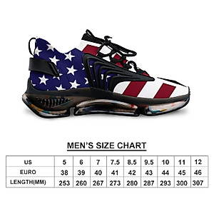 American and Peruvian Flag Sport Shoes for Men Women Non Slip Lightweight Breathable Walking Running Shoes 11.5women/9.5men