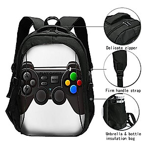 Swono Game Controller Backpack with Usb Port School Work Backpack for Women Men