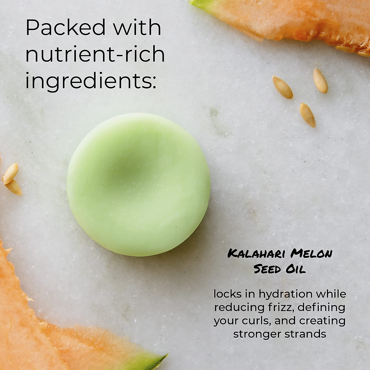 Suds & Co. Solid Conditioner Bar, Zero Waste Conditioner, Natural Conditioner For Hair, Sustainable, Eco-Friendly Hair Care – Maui Melon, 1.7 Ounce