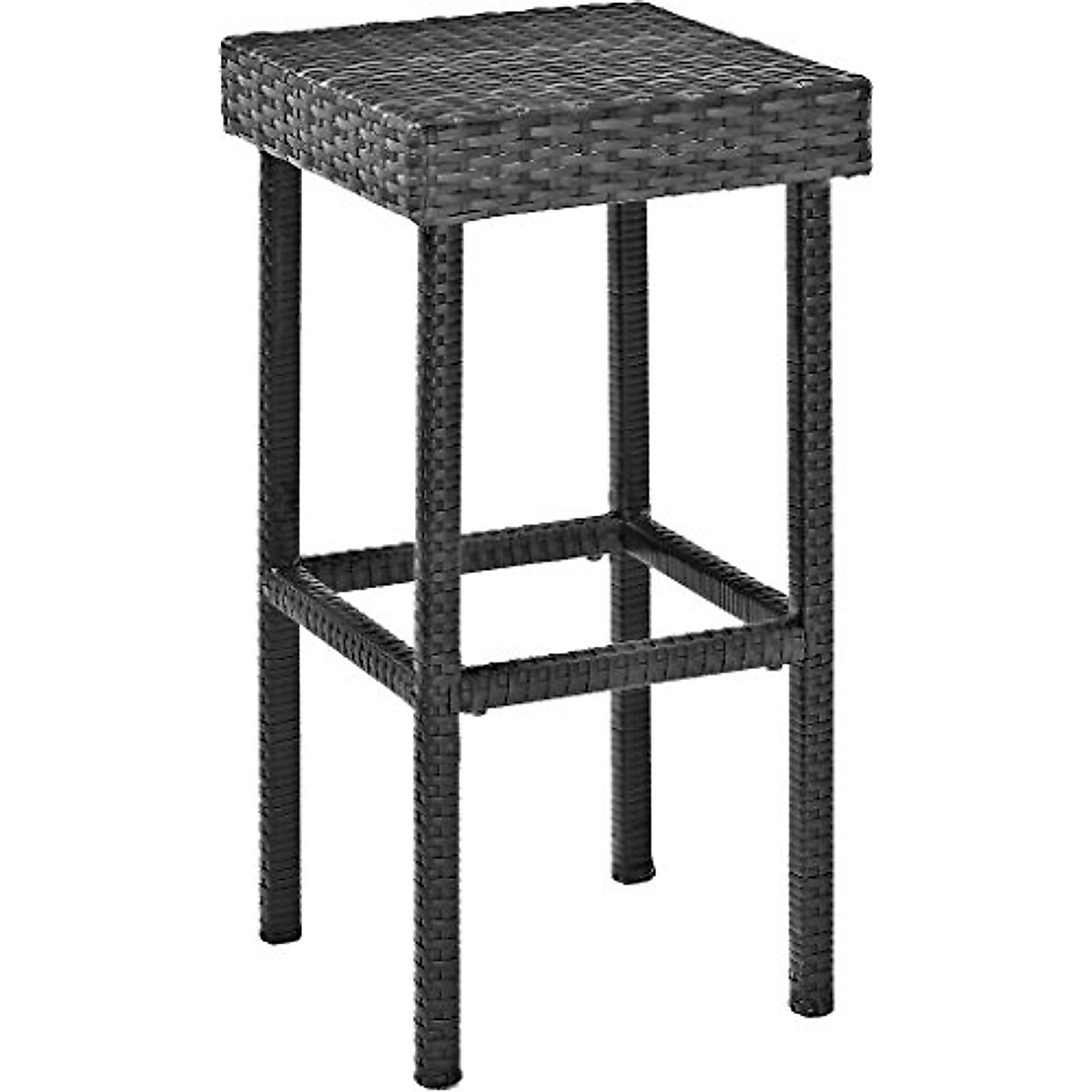 Crosley Furniture Palm Harbor Outdoor Wicker 29-inch Bar Height Stools - Grey (Set of 2)
