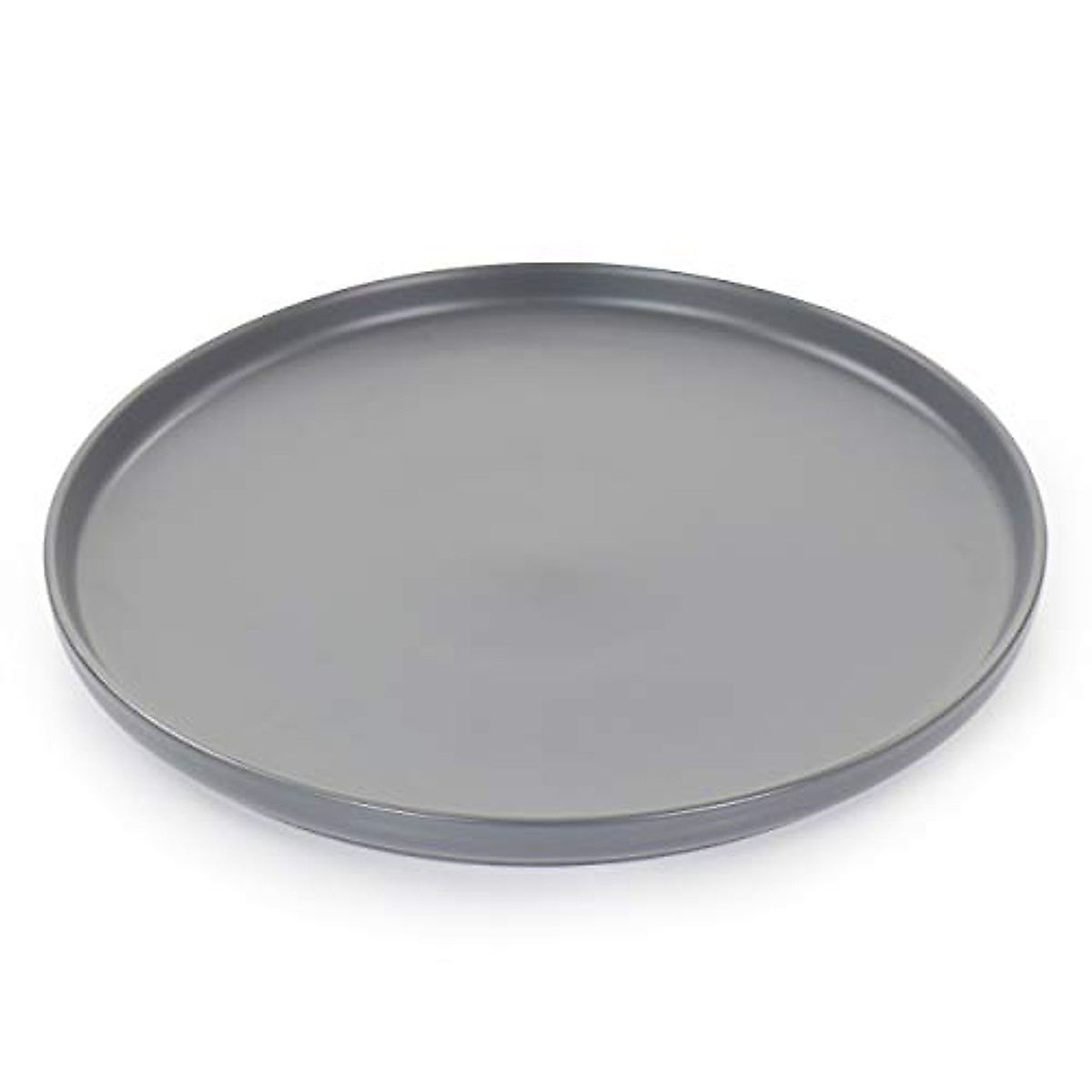 Elama Luxmatte Contemporary Dinnerware Set, 20 Piece, Dark Grey