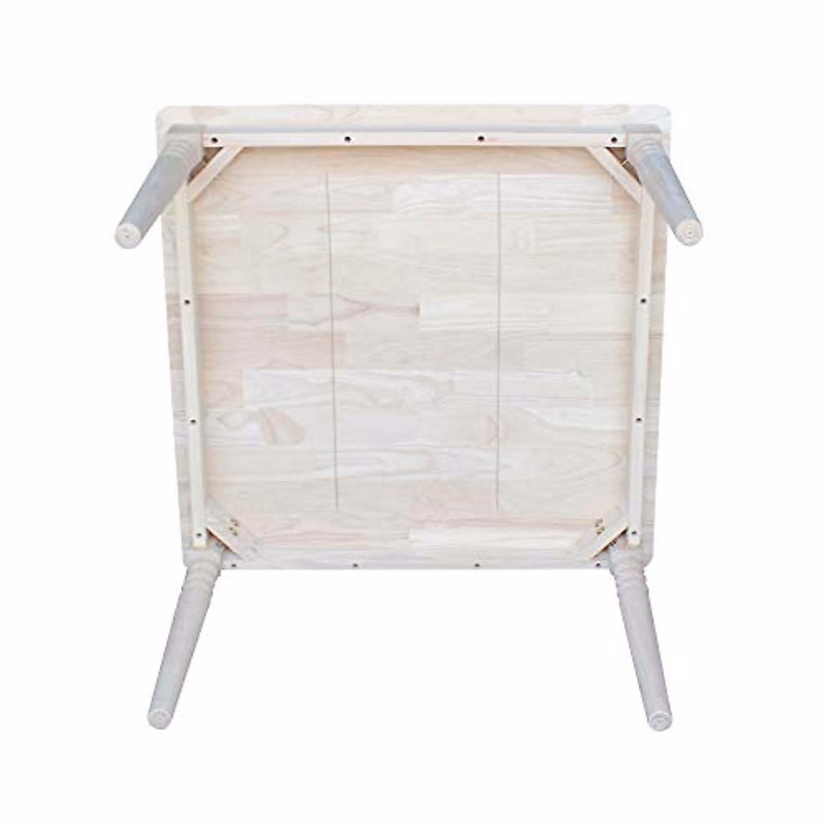 IC International Concepts Unfinished Square Juvenile Table, Solid Wood Craftsmanship, Perfect for Kids' Activities and Learning, Easy to Assemble, Ideal for Playrooms and Classrooms