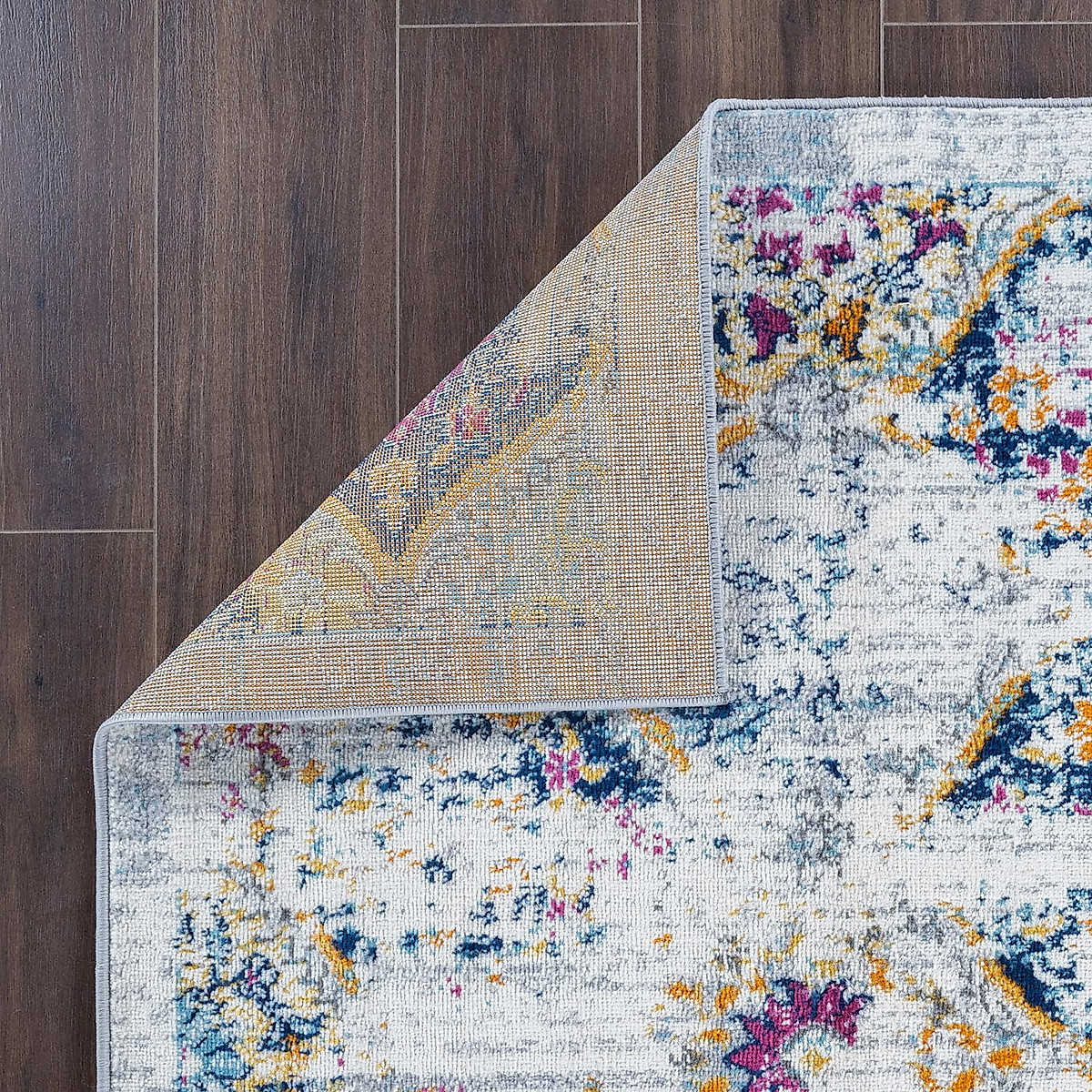 Rugshop Trellis Bordered Moroccan Runner Rug 2' x 7' Multi