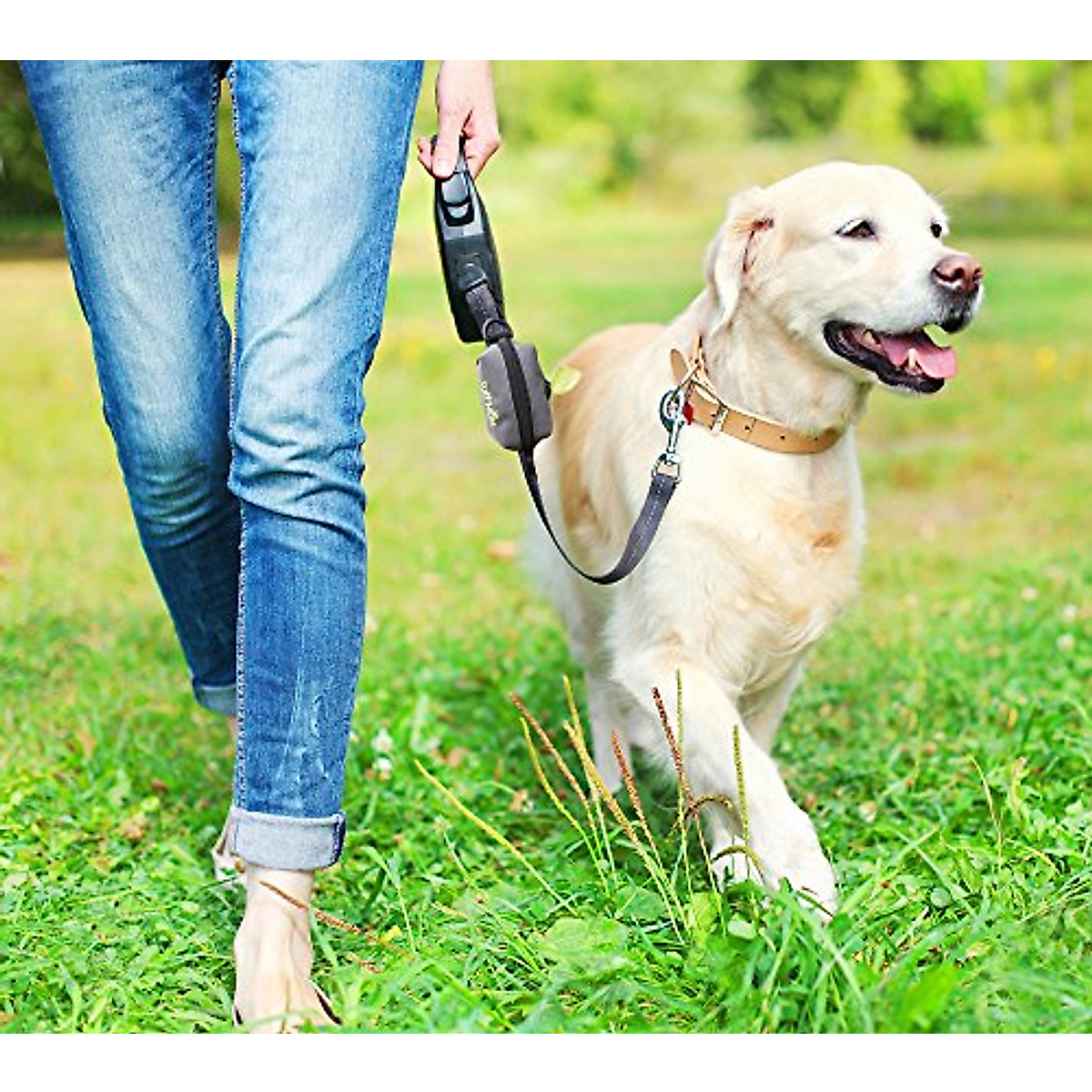 Tuff Mutt Dog Poop Bag Holder for Leash, Accessory For All Leashes, Lightweight Doggie Poop Bag Dispenser Allows For Easy Access To Pet Waste Bags, Includes Earth Rated Doggy Bags for Poop Holders