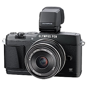 Olympus E-P5 16.1 MP Mirrorless Digital Camera with 3-Inch LCD and 17mm f/1.8 Lens (Black)