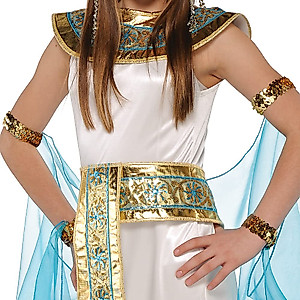 Girls Cleopatra Costume, Large - 12-14, 1 Pc