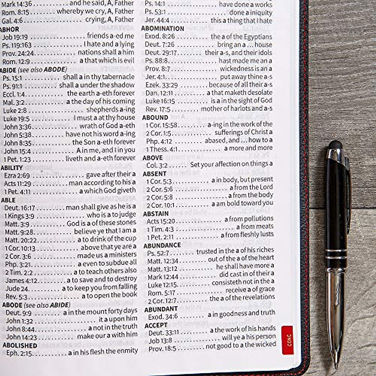 KJV Super Giant Print Reference Bible, Black Genuine Leather, Indexed, Red Letter, Pure Cambridge Text, Presentation Page, Cross-References, Full-Color Maps, Easy-to-Read Bible MCM Type