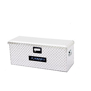Lund 288273A 36-Inch Aluminum ATV Storage Box, Diamond Plated, Silver