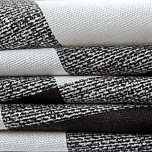 Premier Prints Anderson Check Cotton Duck Black/White, Fabric by the Yard