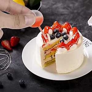 200pcs 4ml Mini Squeeze Transfer Cupcakes Pipettes-Rectangular,Heart,Round Shape,Disposable Plastic Droppers for Cupcake,Dessert,Strawberries and Chocolate, Birthday Party and Holiday Decoration.