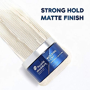 Head & Shoulders Anti-Dandruff Molding Hair Clay for Men, Strong Hold, Matte Finish, 3 Oz