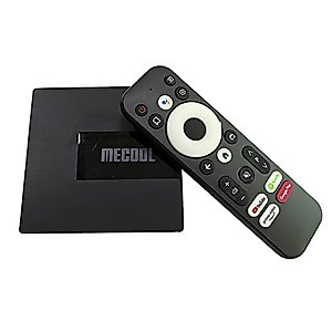 MeCool KM7 ATV Google Certified Android 11 TV Box RAM 4GB ROM 64GB Amlogic S905Y4 Androidtv Prime Video Supported AV1 4K HDR H.265 Media Player with i8 Keyboard