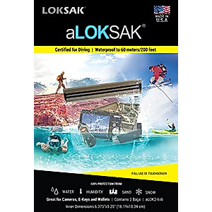 LOKSAK A Bags 6 X 6 2pk aLOKD2-6 x
