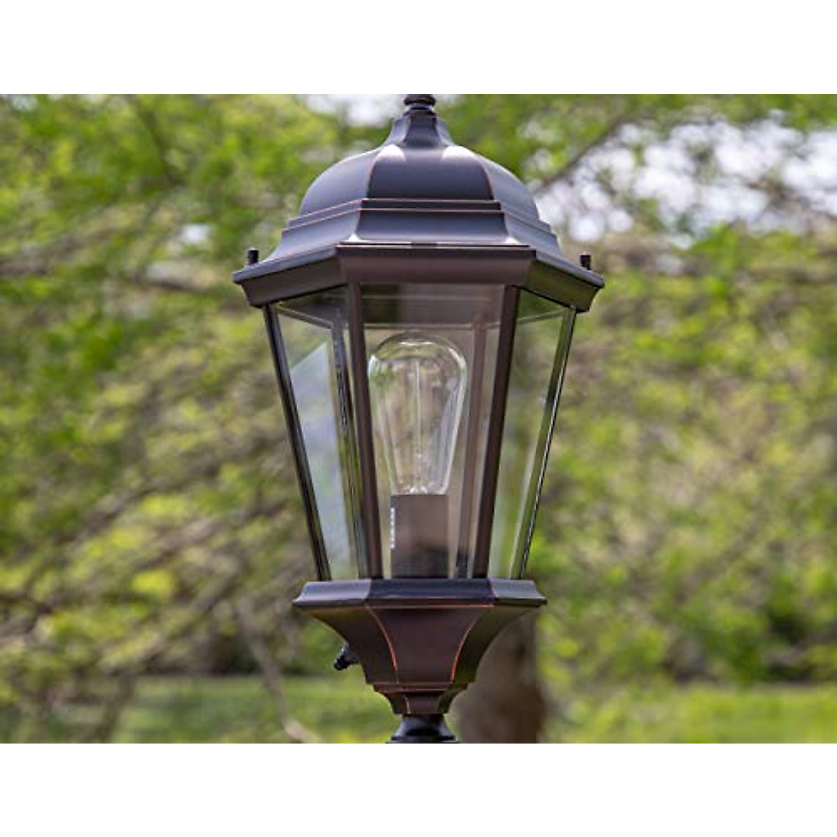Kenroy Home 93432ORB Villa Waterproof Outdoor Lamp Post Light, Oil-Rubbed Bronze Finish