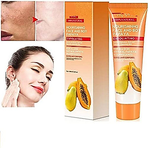 Papaya Deep Cleansing Scrub Peeling Gel Face Body Skin Moisturizing Face Cream.