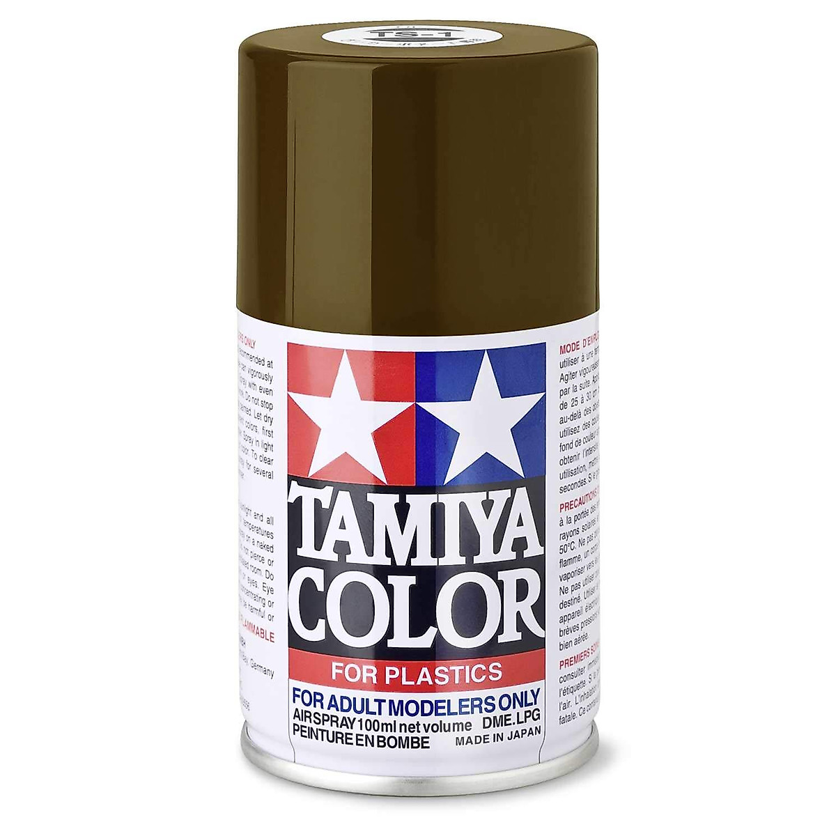 Tamiya America, Inc Spray Lacquer TS-1 Red Brown, TAM85001