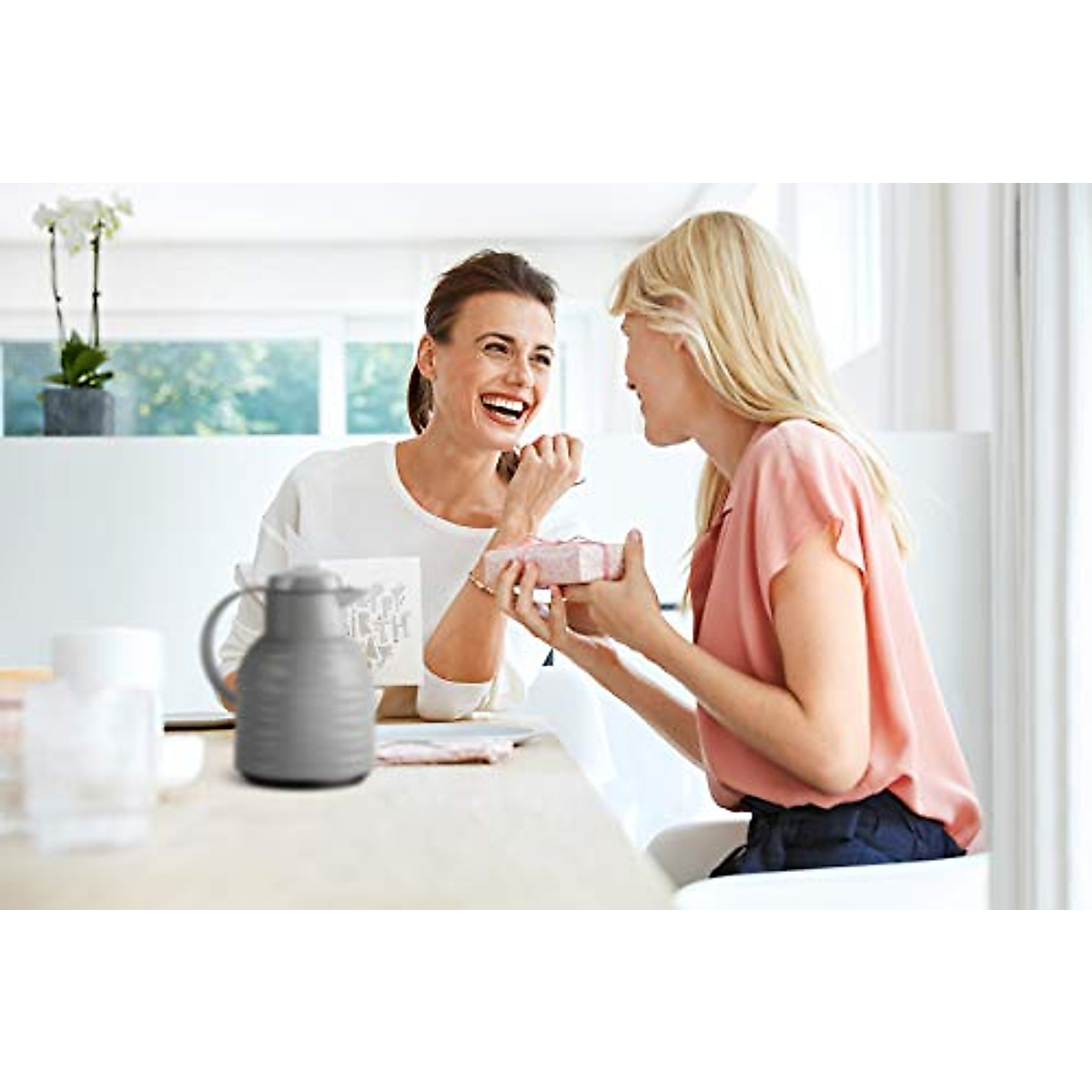 Emsa Samba Wave Vacuum Flask 1 Litre Plastic