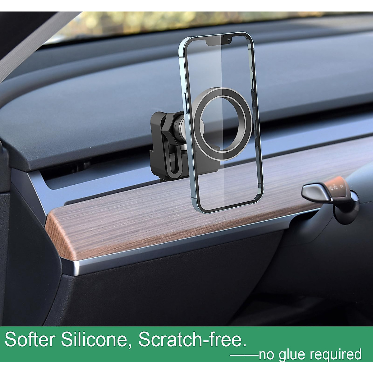 Yrthe Voitom Tesla Phone Mount Designed Specifically for 2021-2023 Tesla Model 3 and 2021-2024 Model y, MagSafe Tesla Model y Phone Holder Compatible with All Phone