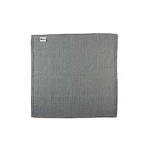 Neolino 100% Cotton Premium Quality 20 x 20 Inches Dinner Napkins, Set of 12 Black Chambray Cloth Napkins with Mitered Corners, Durable Hotel Quality, Pre-Washed