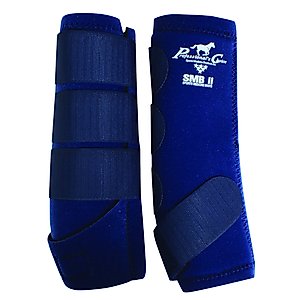 Professional's Choice SMBII Pair Horse Equine SMB Medicine Boots Navy Blue (Medium)